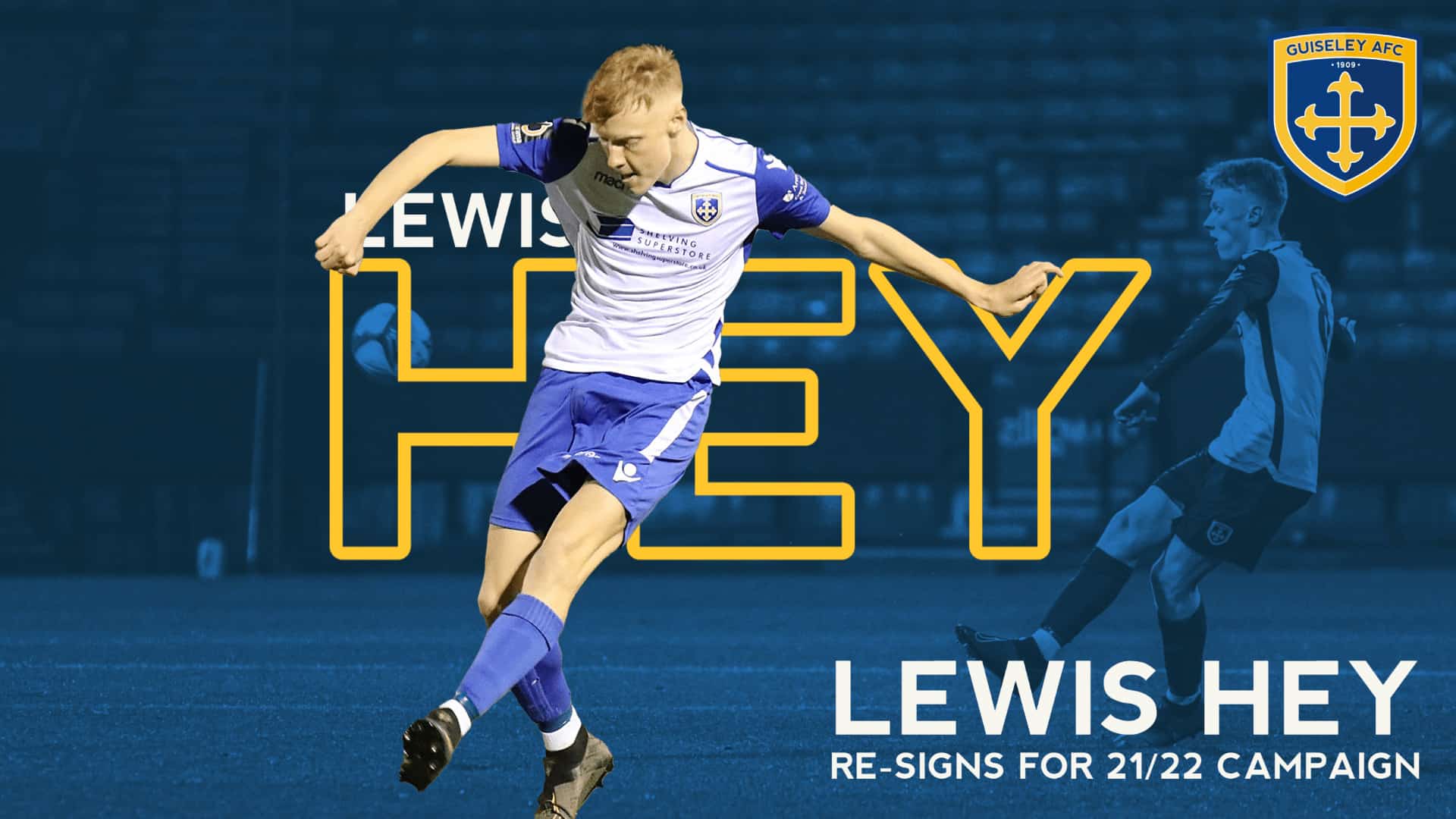 Lewis Hey Re-Signs For 2021/22 Campaign | Guiseley AFC