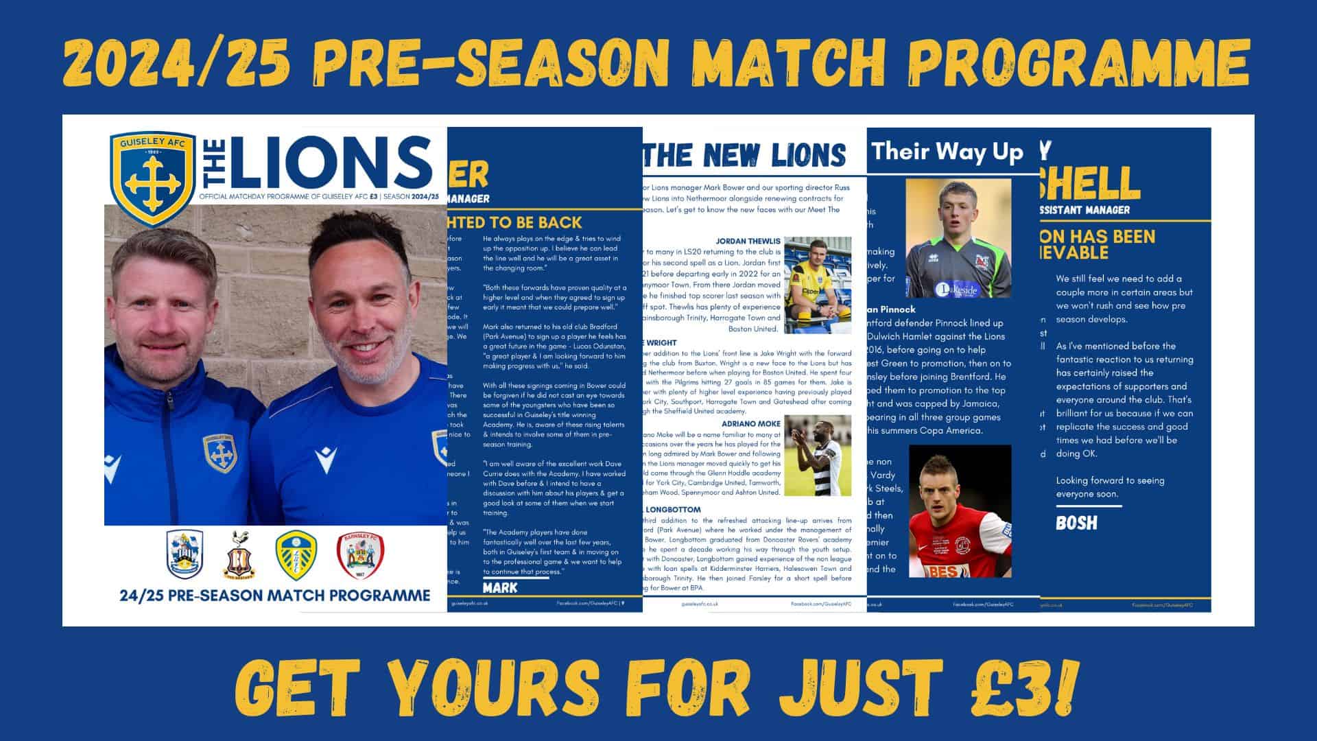 24/25 Pre-Season Match Programme Preview | Guiseley AFC