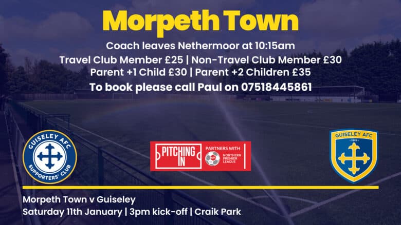24/25 On The Road: Morpeth Town | Guiseley AFC
