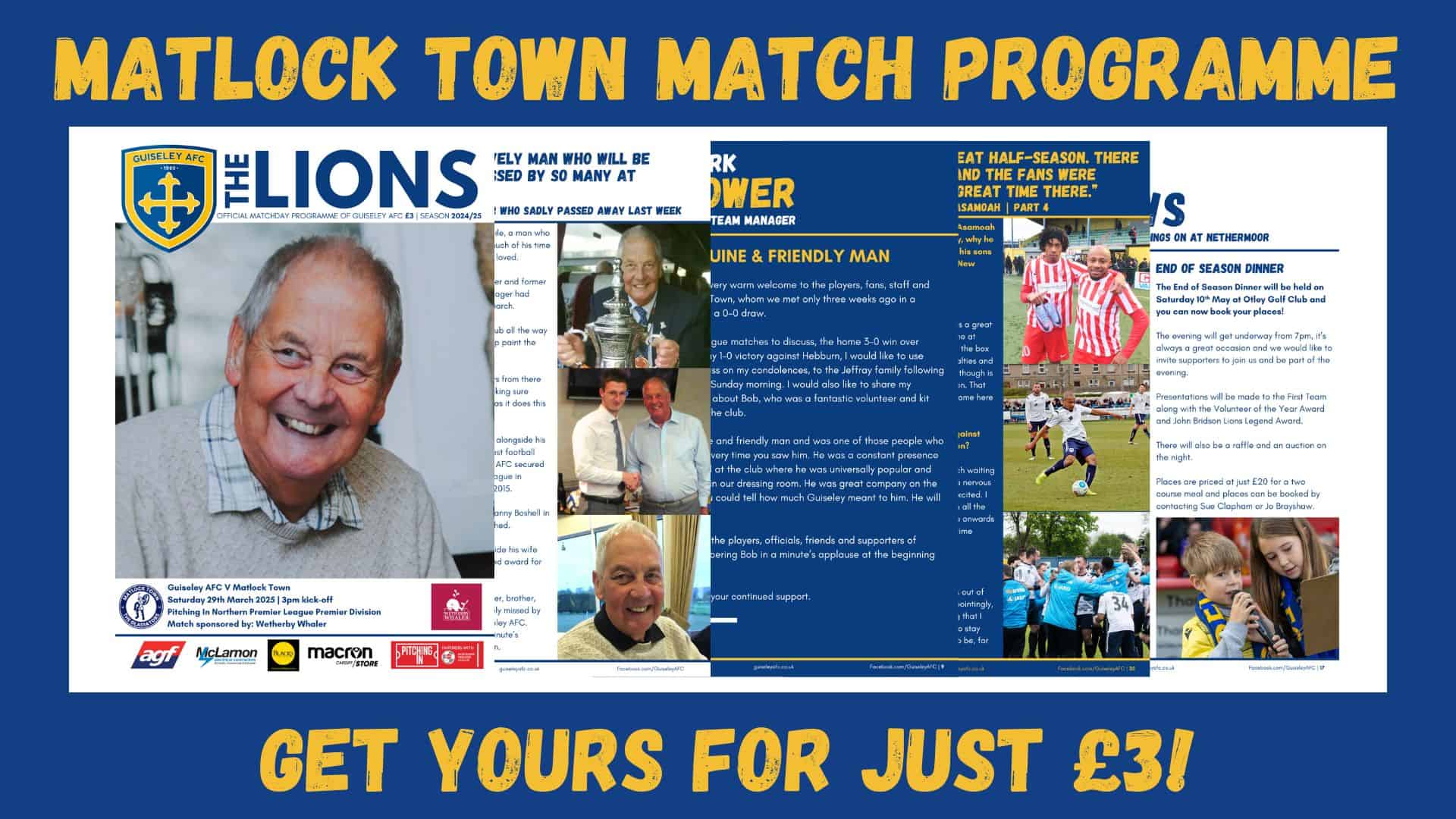 24/25 Matchday Programme Preview: Matlock Town | Guiseley AFC